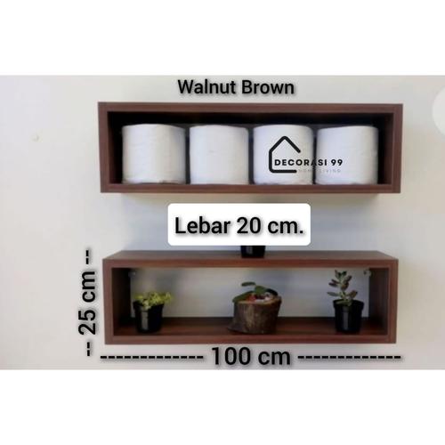 Promo Rak Decorasi kotak Persegi Panjang, Panjang Variasi 50 cm Sampai ...