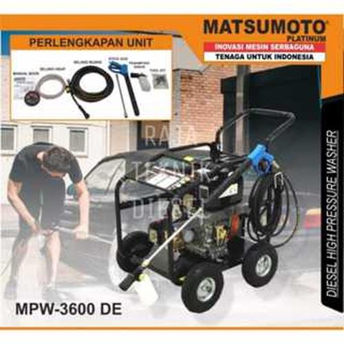 Jual MESIN CUCI STEAM DIESEL 250 BAR HIGH PRESSURE WASHER MATSUMOTO MPW-3600 DE TERBAIK ...