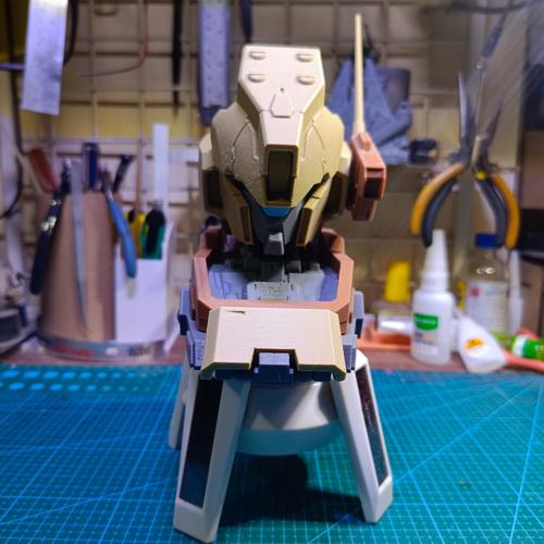 Jual Miniatur Meja Hobby Head Bust Gunpla RGM 88X Customable Color 3D ...