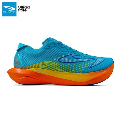 Promo 910 Nineten Haze Strike Pro Sepatu Lari - Biru Cyan/Jingga/Kuning ...
