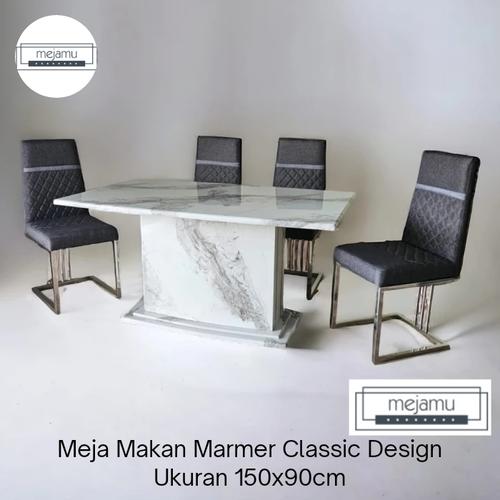 Jual Meja Makan Marmer Model Classic Design Everlasting Marble Top ...