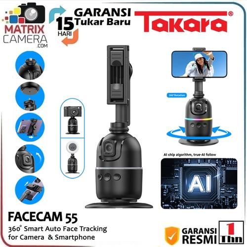 Jual Takara FACECAM 55 Smart Ai Auto Face Tracking Gimbal Stabilizer ...