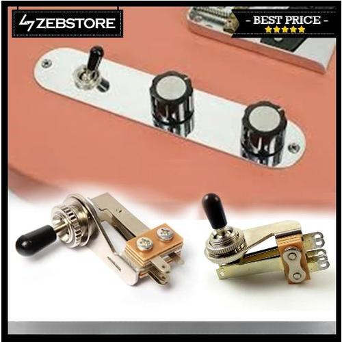 Jual Saklar Toggle Switch Gitar Bass 3 Way Angle L Type Black - Kota ...