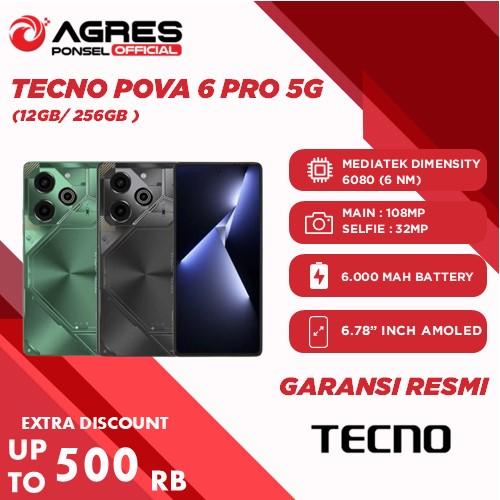 Promo Tecno Pova 6 Pro 5G 12/256GB Garansi Resmi Tecno Indonesia - Gray, Bundle Standar ...