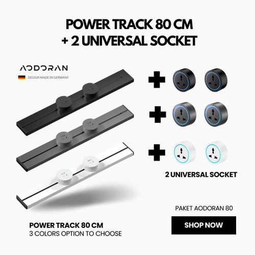 Promo Paket AODORAN Power Track (Track + Socket) panjang 80cm / Movable ...