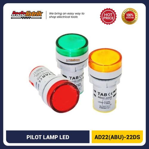 Promo Pilot Lamp LED TAB 22mm AD22(Abu) 22DS 24V AC/DC - Jakarta Pusat ...