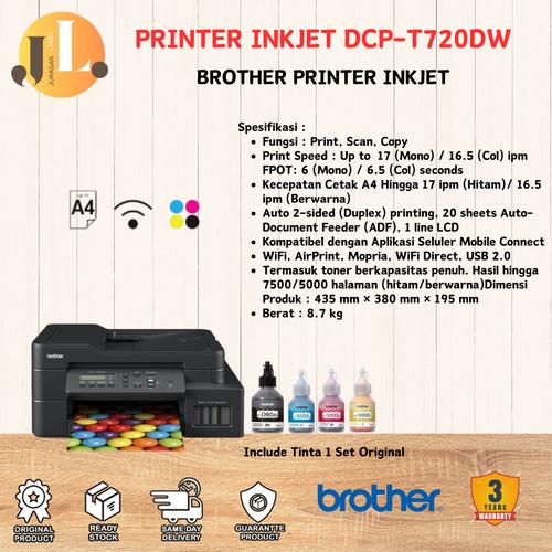 Jual Printer Brother DCP-T720DW Ink Tank All In One T720 Wifi Duplex ...