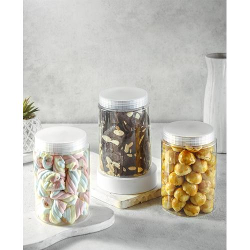 Promo 100pcs - Toples Tabung 1000ml Slim Standar - Toples Plastik ...