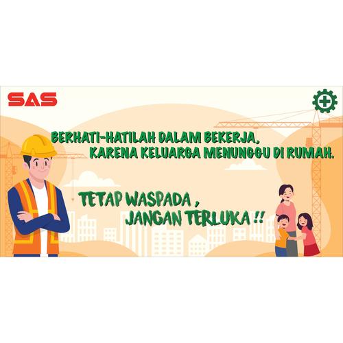 Jual SPANDUK BANNER KELUARGA K3 SAFETY UKURAN 2X1 METER - Kota Bekasi ...