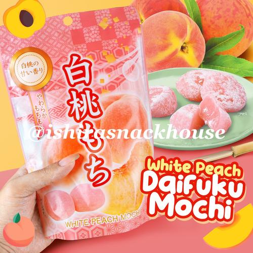 Promo Japan White Peach Daifuku Mochi / Mochi Jepang rasa buah peach ...