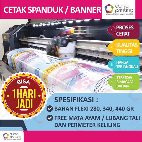 Jual spanduk banner outdoor flexi korcin 340 grm - Jakarta Barat - duniaprinting.id | Tokopedia
