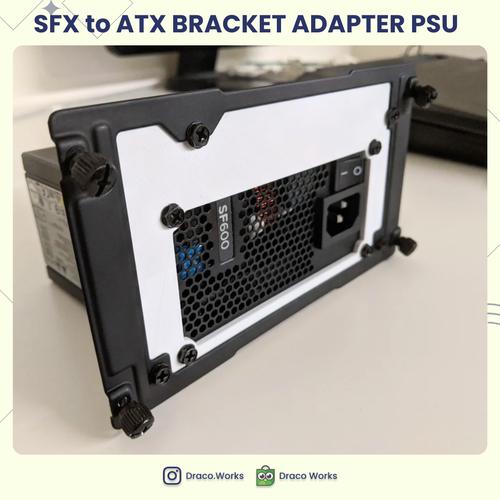 Jual SFX to ATX Bracket Adapter PSU Power Supply Powersupply 3D Printed ...