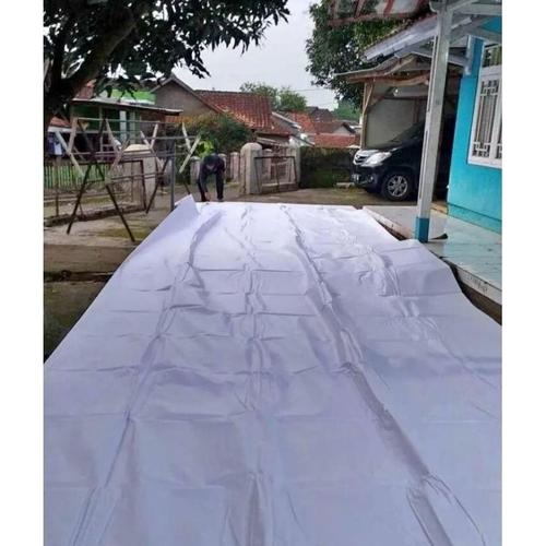 Jual TERPAL A12 PUTIH POLOS UKURAN 4X7 BAHAN TEBAL AWET TIDAK TEMBUS ...