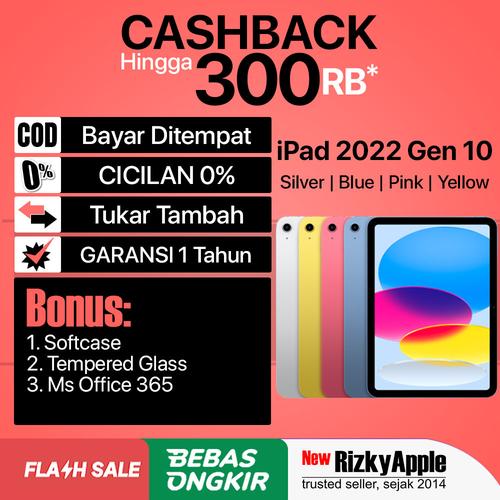 Promo Apple iPad 10 2022 10.9" 256GB 10th gen 256 GB Cellular Wifi Not ...