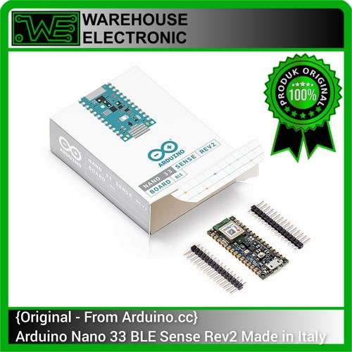 Jual Arduino Nano 33 BLE Sense Rev2 Made in Italy - ORIGINAL Arduino.cc ...