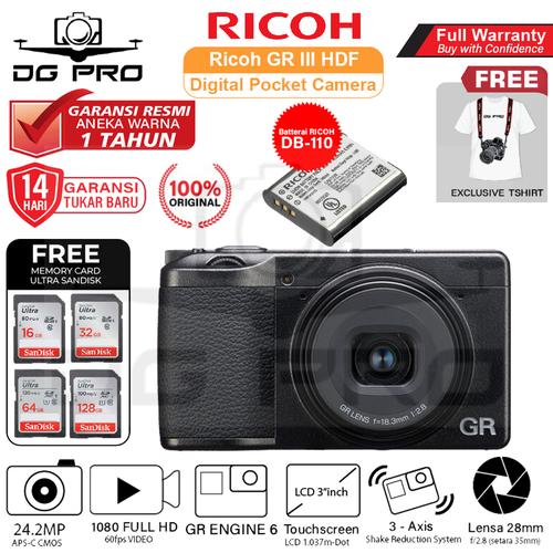 Jual Ricoh GR III HDF Digital Pocket Camera Ricoh GRIII - GR 3 Garansi ...
