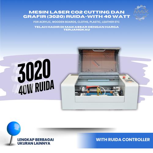 Jual Mesin Laser CO2 Grafir dan Cutting CNC MAX 3020V-RD (40 Watt ...