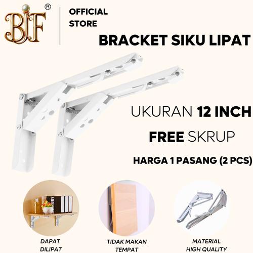 Jual Siku Meja Lipat Dinding / Bracket Ambalan Rak 12 Inch - Jakarta ...