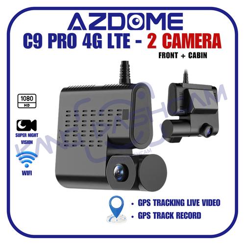 Jual Azdome C9 4G WiFi GPS Tracker Dashcam Mobil Dual Camera 24H ...