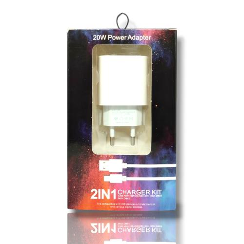 Jual Charger Handphone 2 port Micro USB dan Type C 4.0 A 1302 - Kota ...