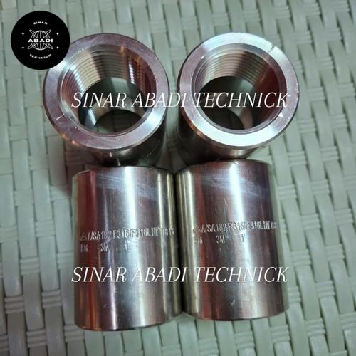 Jual SOCKET / COUPLING STAINLESS SS316 CLASS 3000 DRAT 1/2" INCH NPT ...