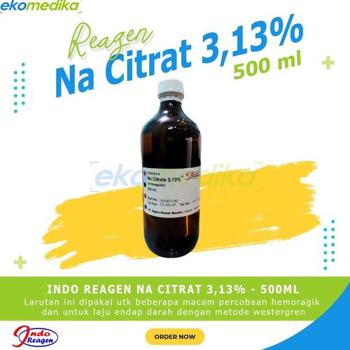 Jual NEW Larutan Na Citrat 3,13% 500ml - reagen na citrate 3,13% INDO ...