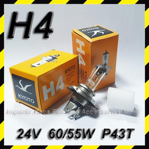 Jual Bohlam H4 24V 60/55 Watt P43T Lampu Halogen Untuk Headlamp Truk ...