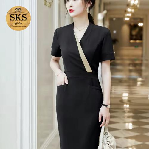 Jual Uniform custom (include admin tokopedia) dress spg receptionist ...