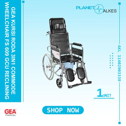 Jual Kursi Roda 3in1 / 3 in 1 GEA FS 609 GC Reclining (Rebahan ...