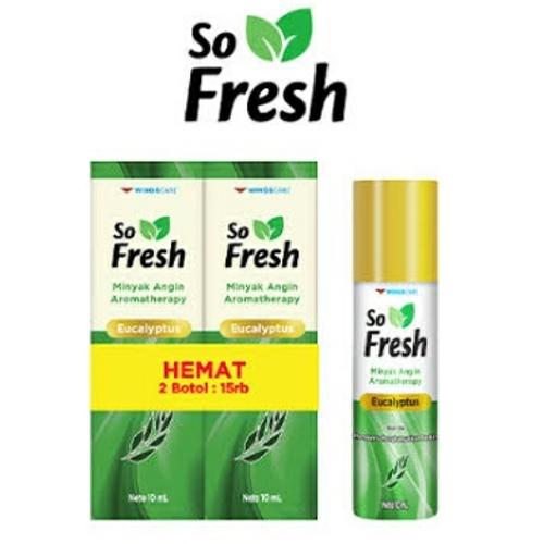 Jual So Fresh Minyak Angin Aromatherapy Original 10 ml (1 Gratis 1 ...