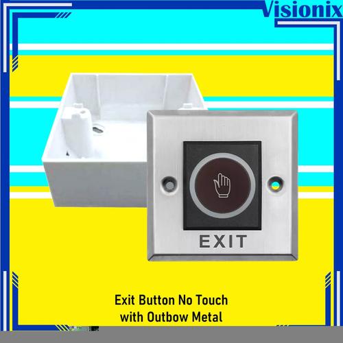 Jual Exit Button No Touch + Outbow Plastic - Exit Button Access Control ...