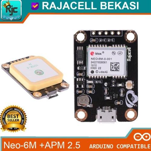 Jual ADA GPS Ublox Neo-6M NEO6MV2 Module with Flight Control EEPROM WMC APM 2.5 - Jakarta Barat ...