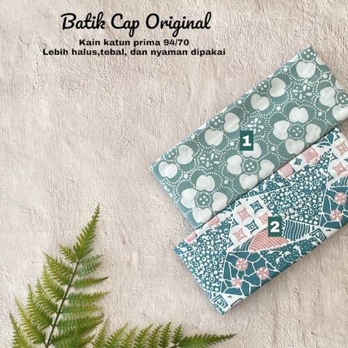 Jual Kain Batik Cap Alusan Motif Garutan Warna Hijau Mint Sage - 1 ...