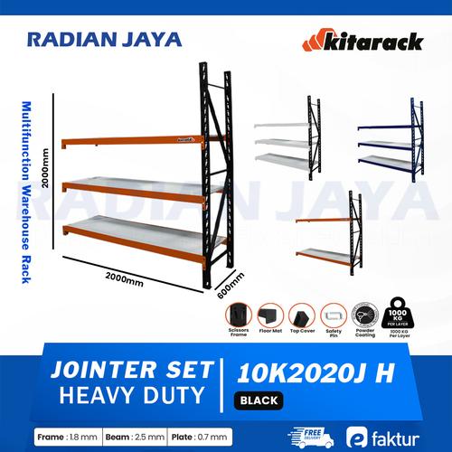 Promo Rak Gudang Besi 1 Ton 2 Meter Rack Gudang 4 Susun Jointer Rak ...