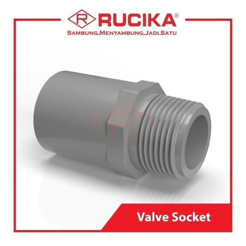 Jual Valve Socket Rucika 3 inch PVC AW Sock Drat Luar - Kab. Purworejo - Graha Bangunan ...