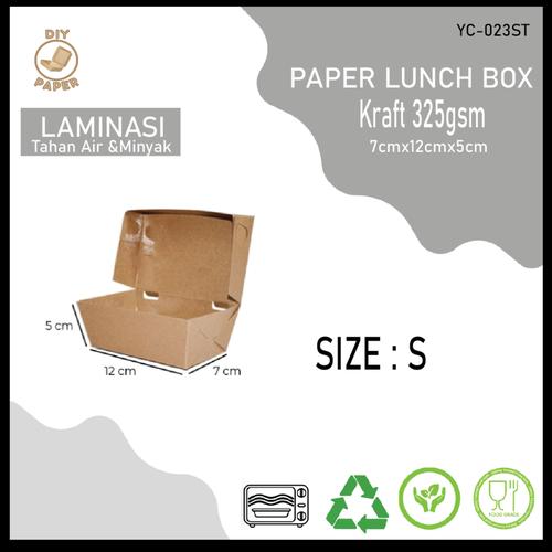 Jual PAPER DELI BOX FOOD (MODEL 2 SIZE S YC-023ST TYPE :KRAFT 325 GSM ...