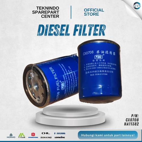 Jual FUEL FILTER | CX0708 | Type Model: SONKING-JAC-CPCD30-XC32 | Spec ...