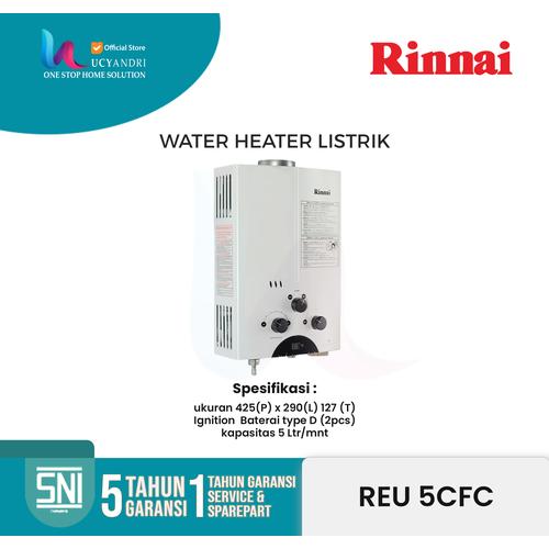 Jual Water Heater Gas Rinnai REU 5 CFC / REU 5CFC /pemanas air gas Rinai - Kab. Tangerang ...