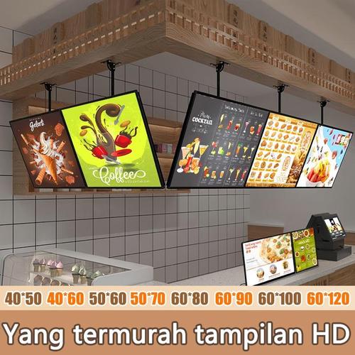 Jual Promo Led Cafe Menu Board Led Menu Free Stand /Display Lampu ...