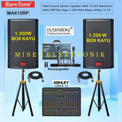 Jual Paket Sound System Outdoor Speaker Aktif 15 Inch Box Kayu Baterone ...