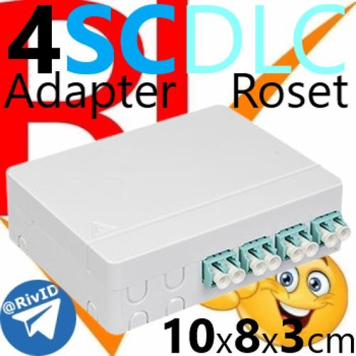 Jual Roset 4 Core Kosongan OTB 4core FTTH 4c Adapter Pigtail SC APC UPC ...