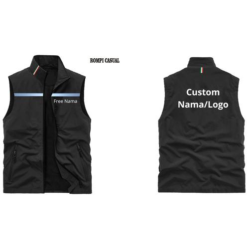 Jual Rompi Taslan Skotlet | Rompi Custom Nama/Logo | Rompi Motor Custom ...