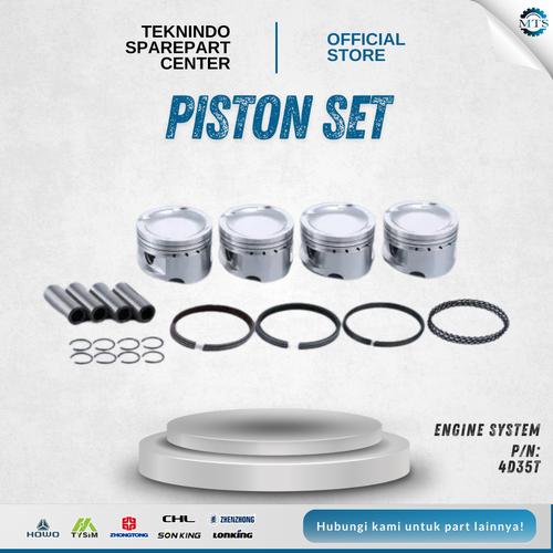Jual PISTON SET | 4D35T | Type Model: ENGINE XINCHAI 4D35G/CPC45 | Spec ...