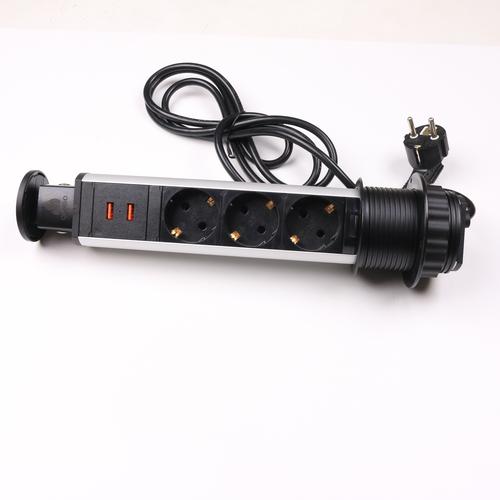 Promo Stop Kontak tanam Meja/Kitchen recess socket merk Konig 3*EU+2 ...