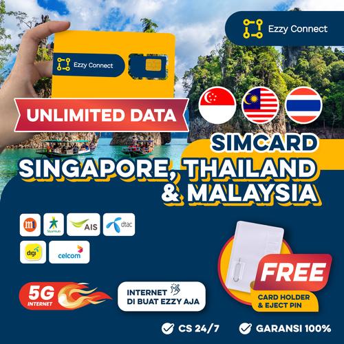 Jual EzzyConnect ASEAN 3 Countries Unlimited Simcard by EzzyConnect | Simcard ASEAN Singapore ...
