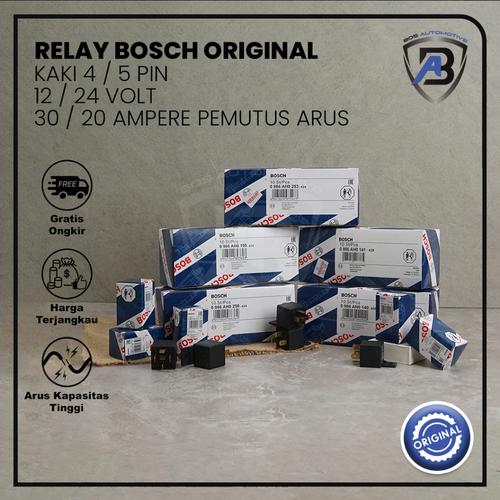 Promo Relay BOSCH Original Kaki 4 - 4 Pin 12V 30 Ampere Mobil & Motor ...