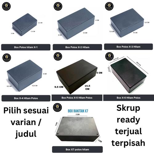 Jual Box hitam polos ukuran lengkap x1 x2 x3 x4 x5 x6 x7 | box x polos ...