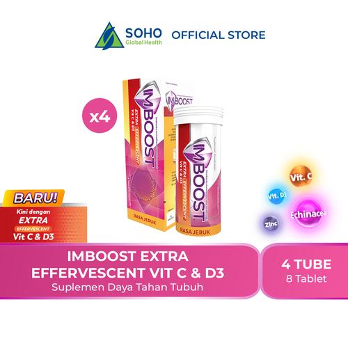 Jual Imboost Effervescent Extra Vit C Suplemen Daya Tahan Tubuh Jeruk ...