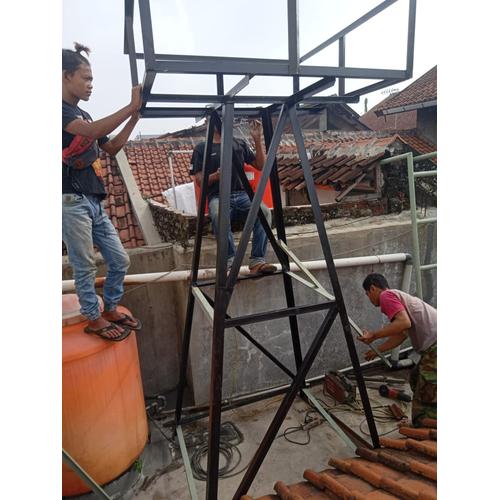 Jual Menara air/ tower air 500 liter/ 1000 liter besi siku Bandung ...