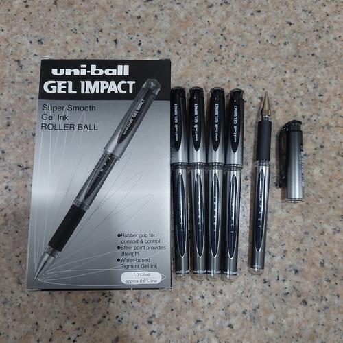 Jual (PAK) Pulpen Uni-Ball Gel Impact 1.0mm Isi 12 Pcs - Biru - Jakarta ...